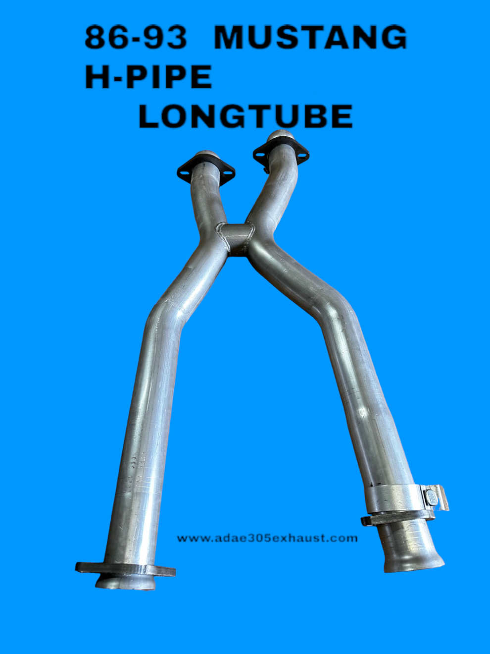 86-93 MUSTANG H-PIPE LONGTUBE FOX BODY (No AOD) – adae305exhaust